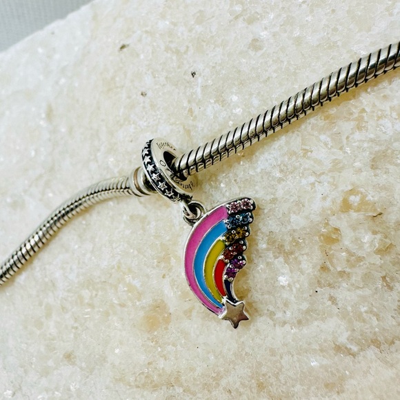 Pandora | Jewelry | Euc Pandora 79935c1 Sterling Silver Colorful ...